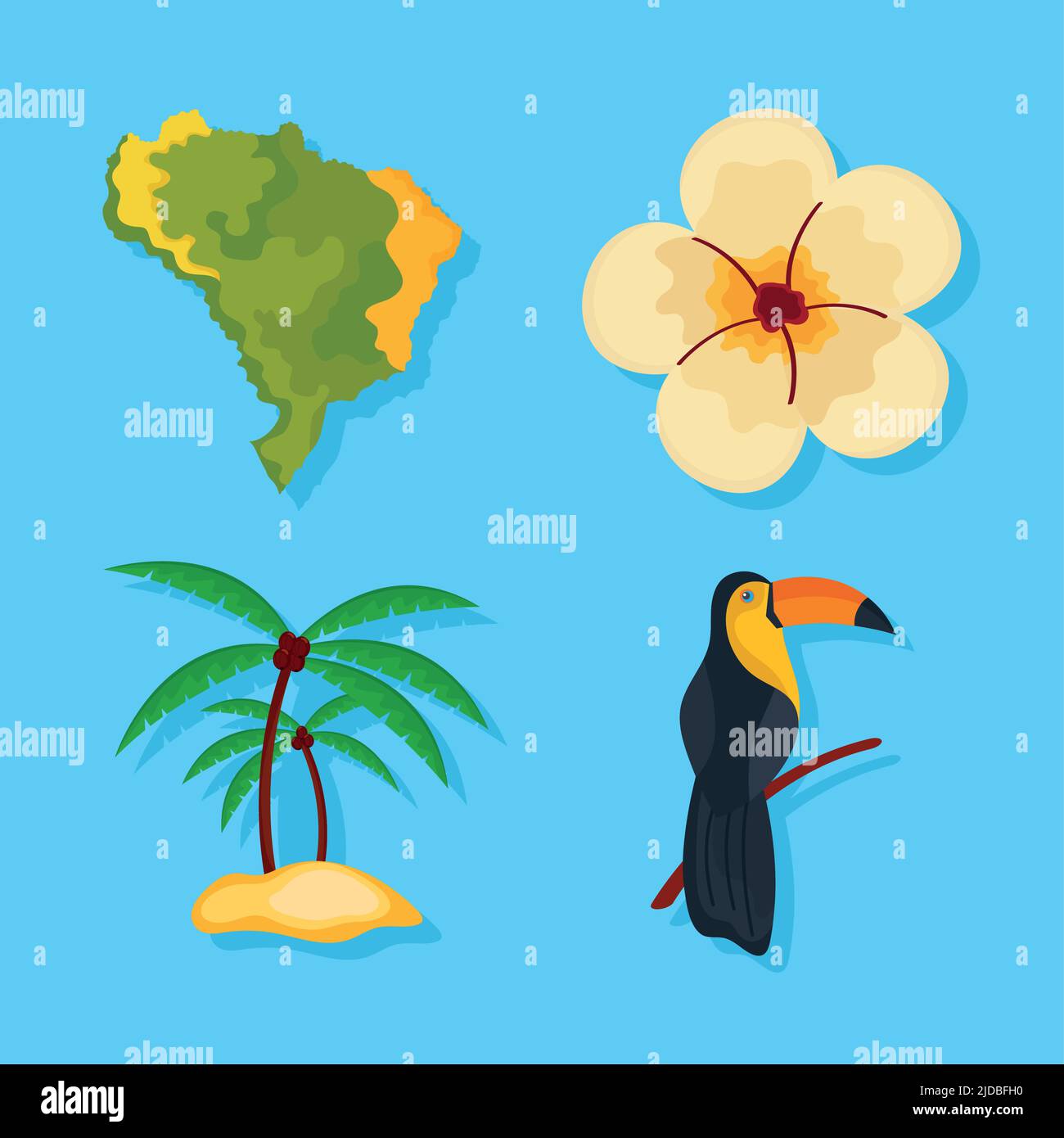 brazilian culture icons Stock Vector Image & Art - Alamy