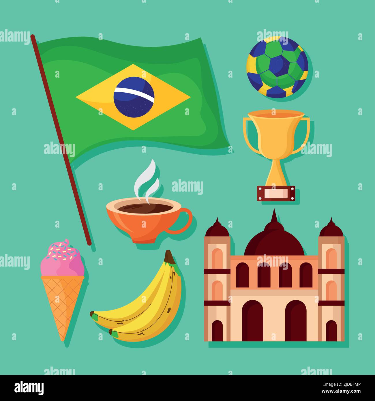 icons brazil culture Stock Vector Image & Art - Alamy