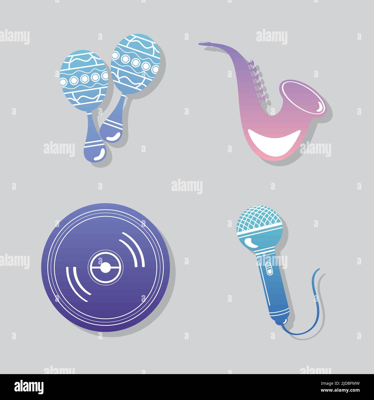 four music instruments pastel icons Stock Vector Image & Art - Alamy
