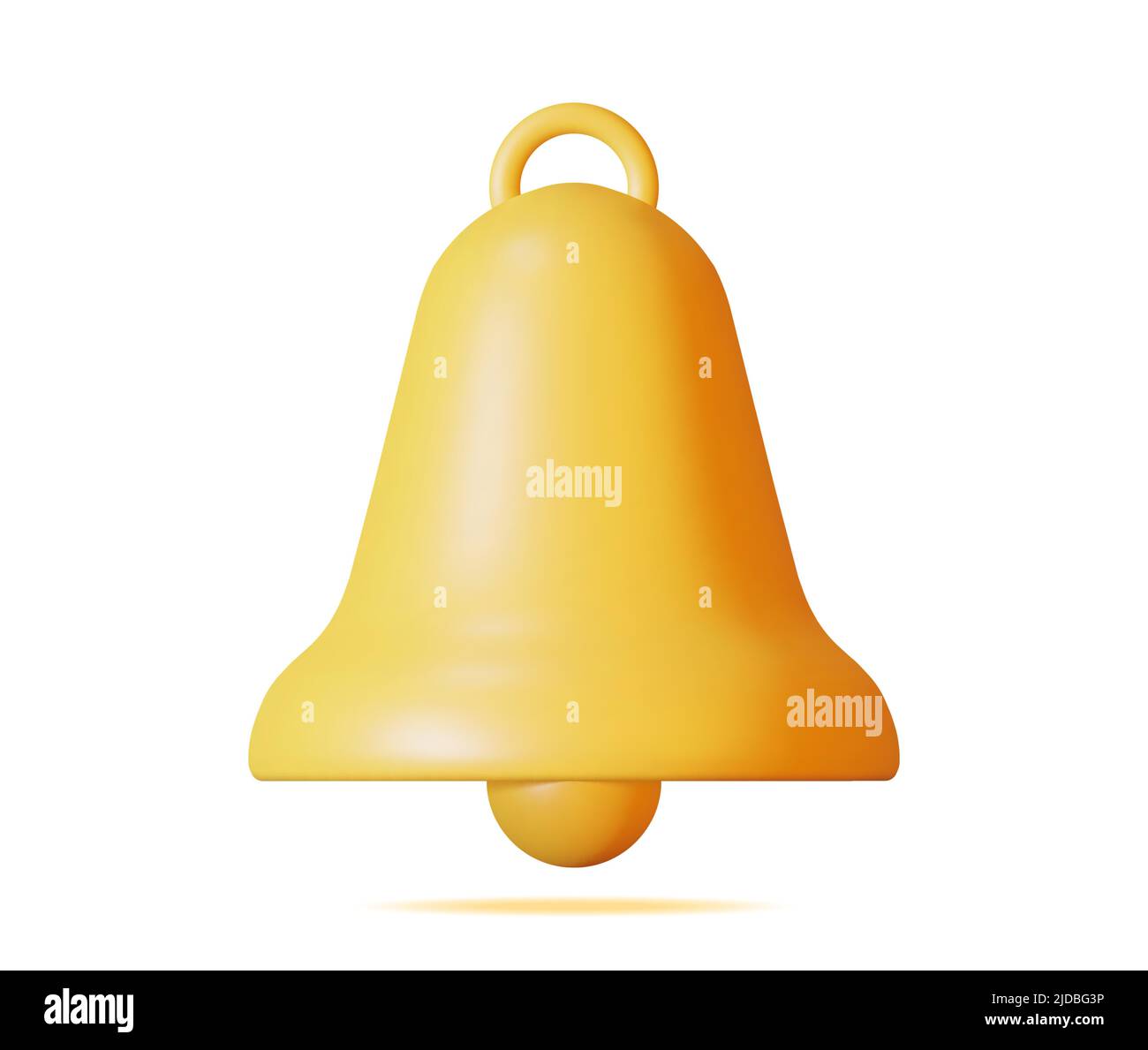 3D Notification Bell Icon Isolated Stock Vector Image & Art - Alamy