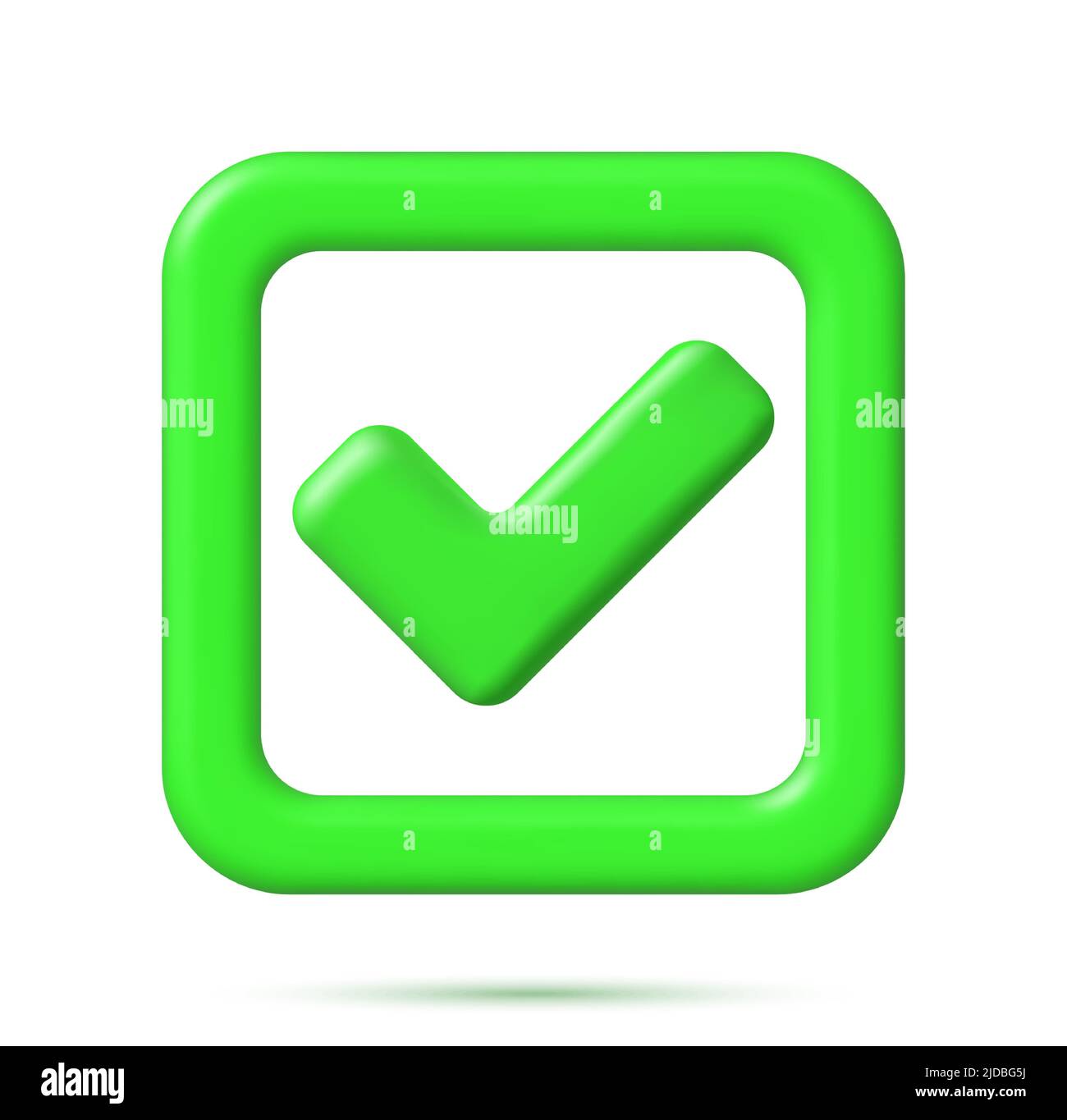 Square checkbox done sign Stock Vector Images - Alamy
