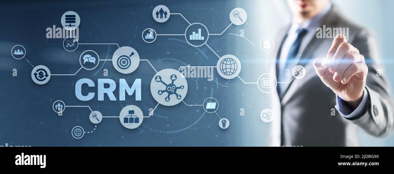 CRM Customer Relationship Management. Customer orientation concept ...