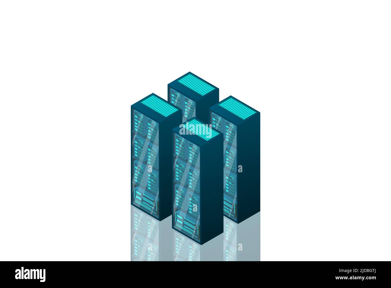 Mainframe, powered server, high technology concept, data center, cloud ...