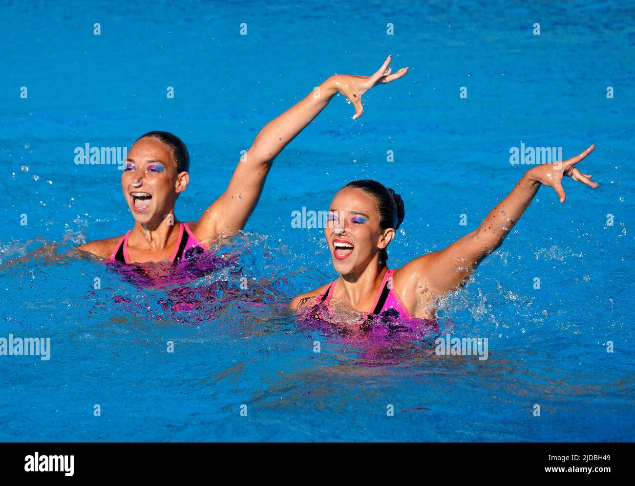 Anita Alvarez and Megumi Field (USA) are competing in the preliminaries ...