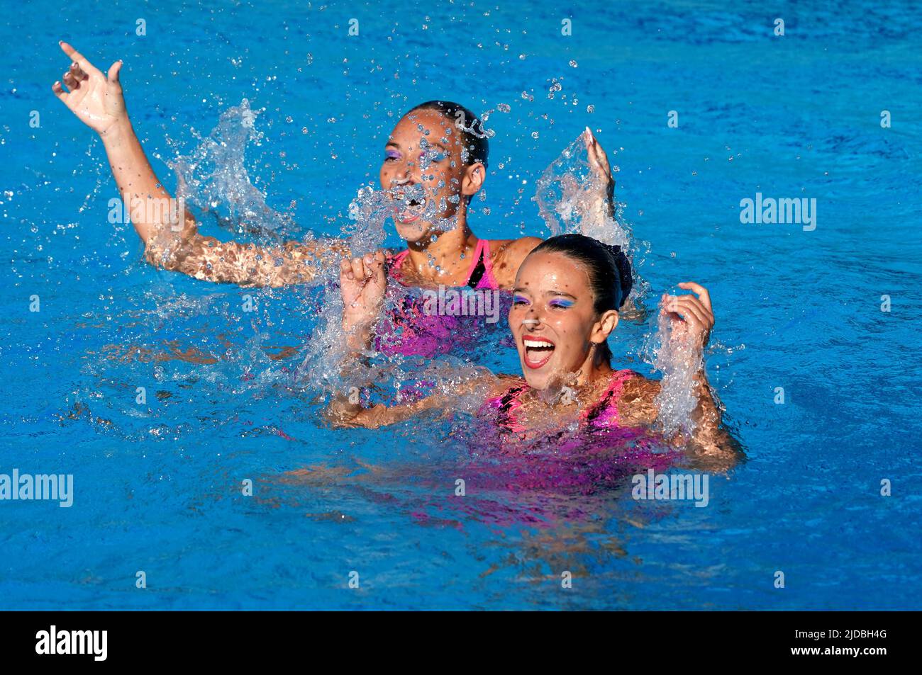 Anita Alvarez and Megumi Field (USA) are competing in the preliminaries ...