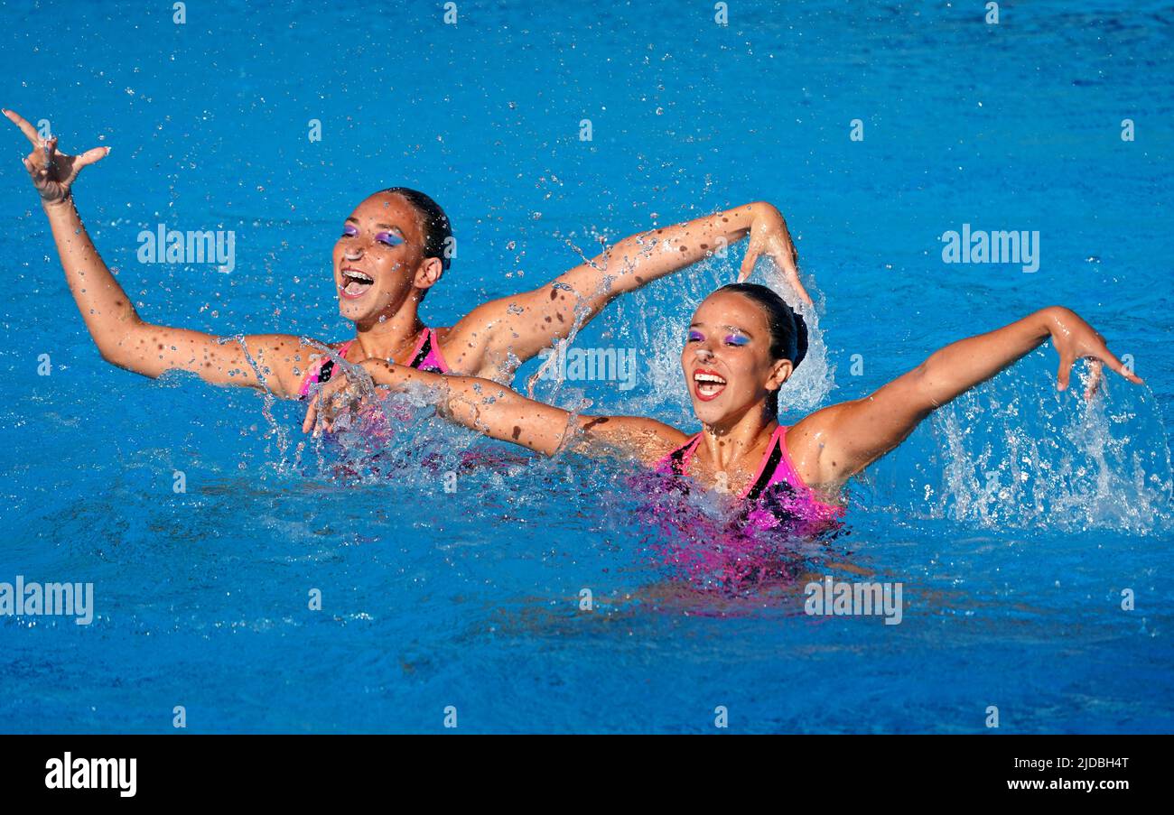 Anita Alvarez and Megumi Field (USA) are competing in the preliminaries ...