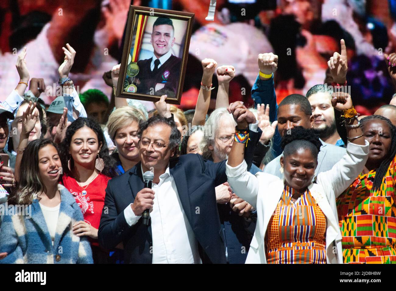 Bogota, Colombia. 19th June, 2022. Left-wing president and vice ...