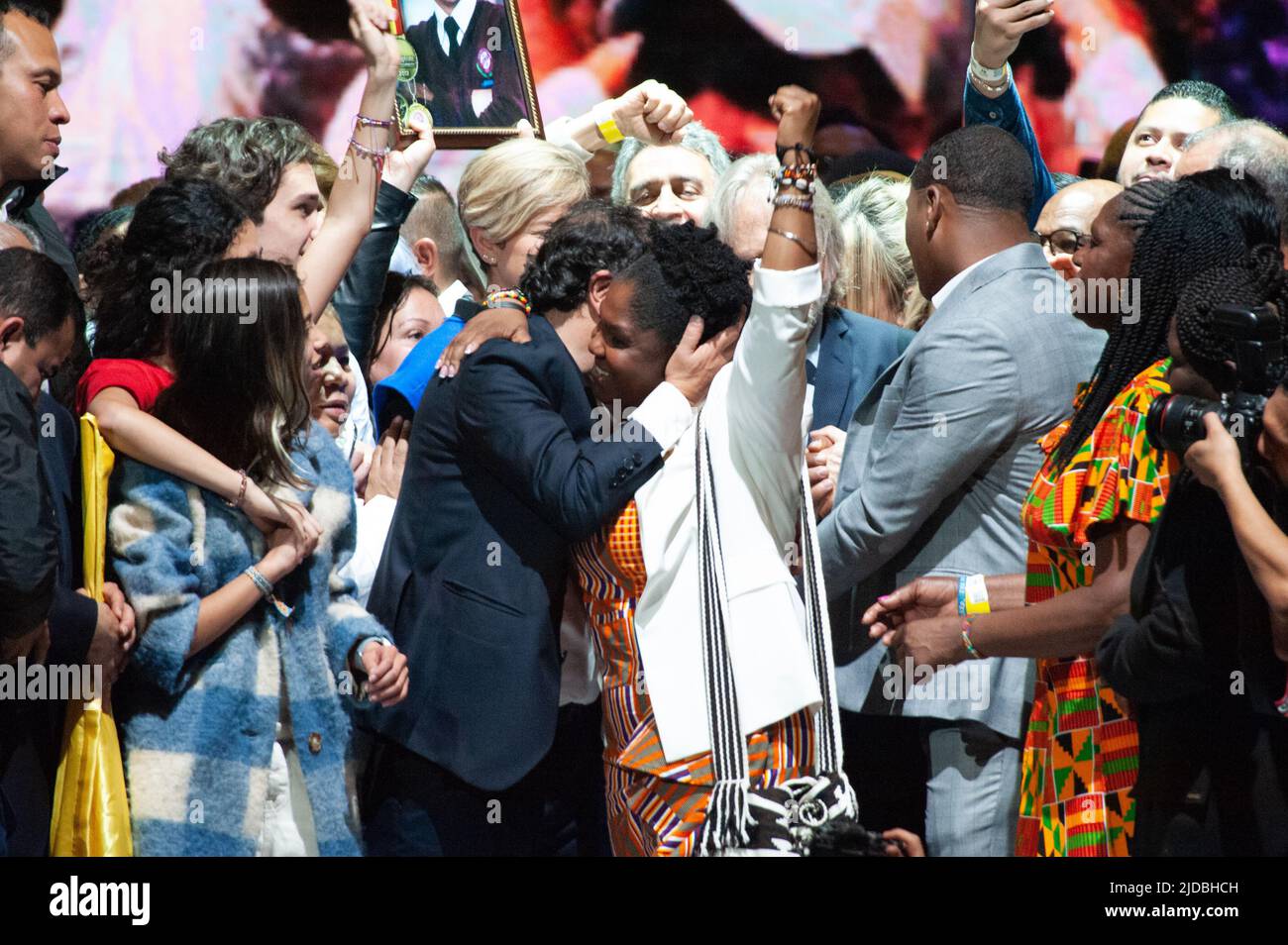 Bogota, Colombia. 19th June, 2022. Left-wing president and vice ...