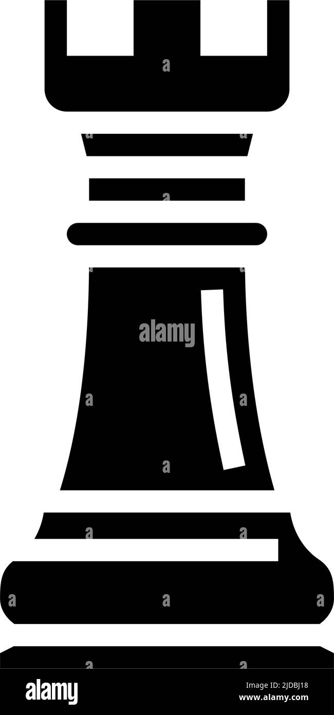 elephant chess glyph icon vector illustration Stock Vector Image & Art ...