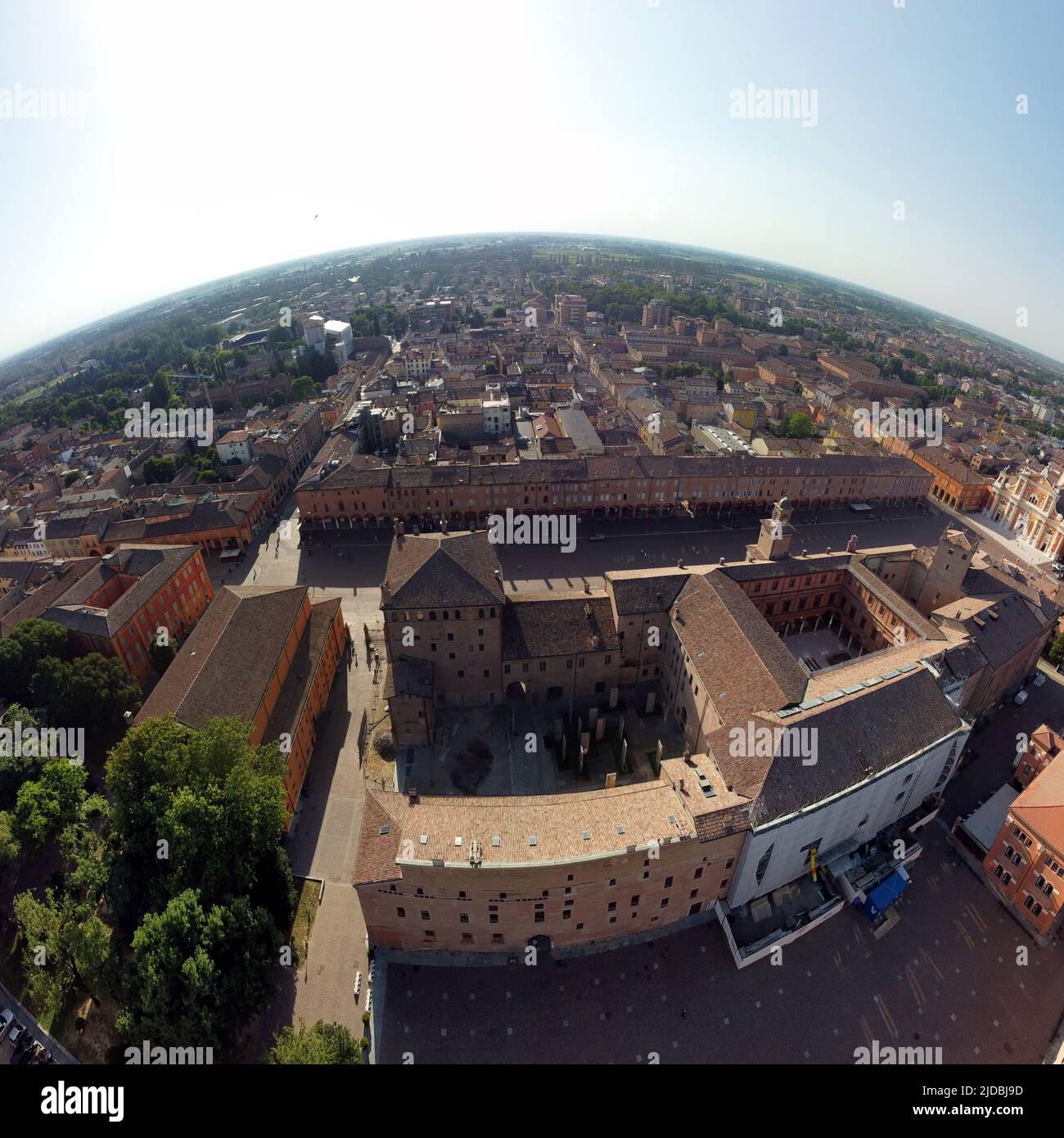 aerial view of Carpi, Modena, Emilia Romagna, Italy Stock Photo - Alamy