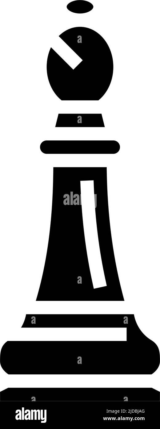 rook chess glyph icon vector illustration Stock Vector Image & Art - Alamy