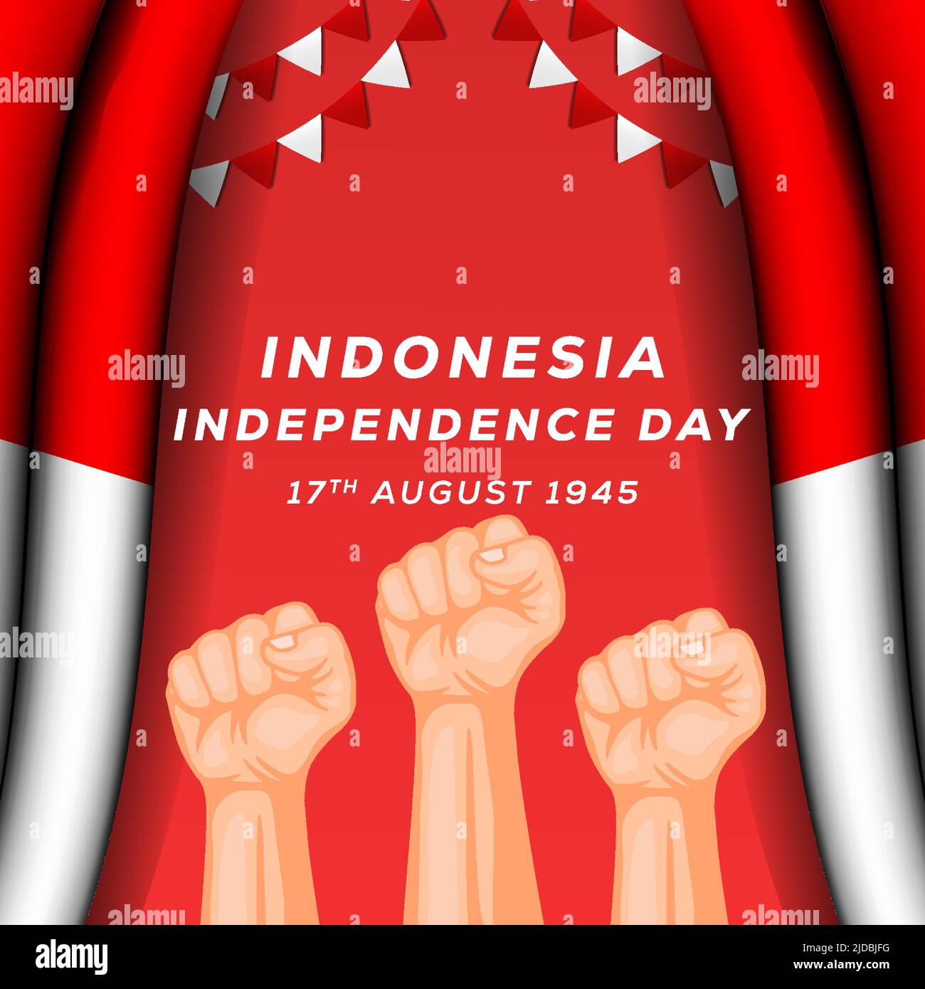 Indonesia independence 1945 Stock Vector Images - Alamy