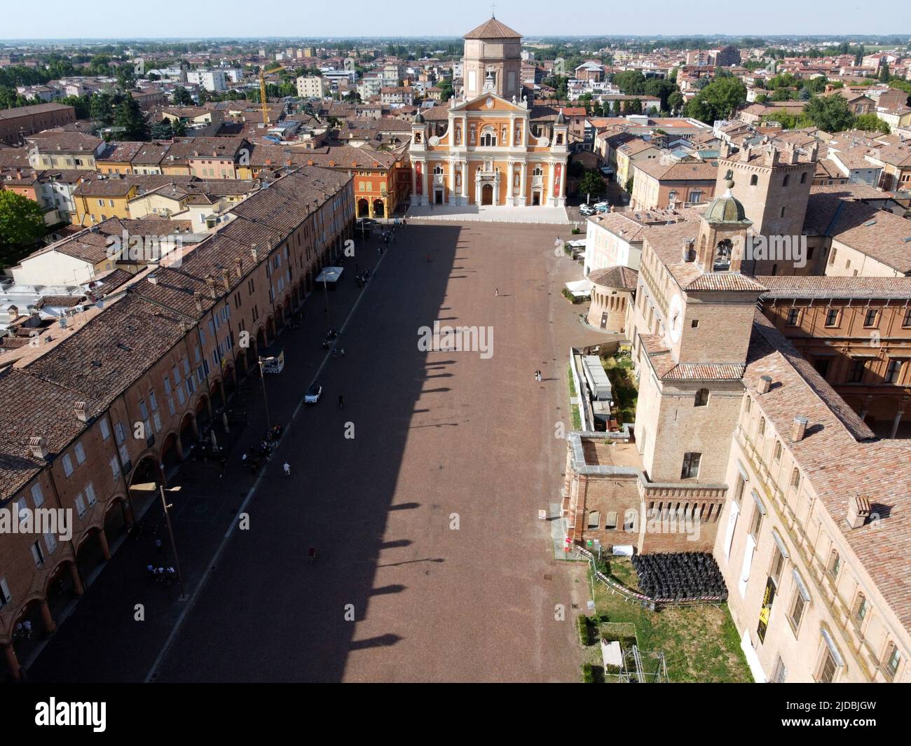 aerial view of Carpi, Modena, Emilia Romagna, Italy Stock Photo - Alamy