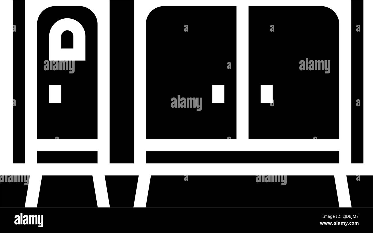 entrance fence glyph icon vector illustration Stock Vector Image & Art ...