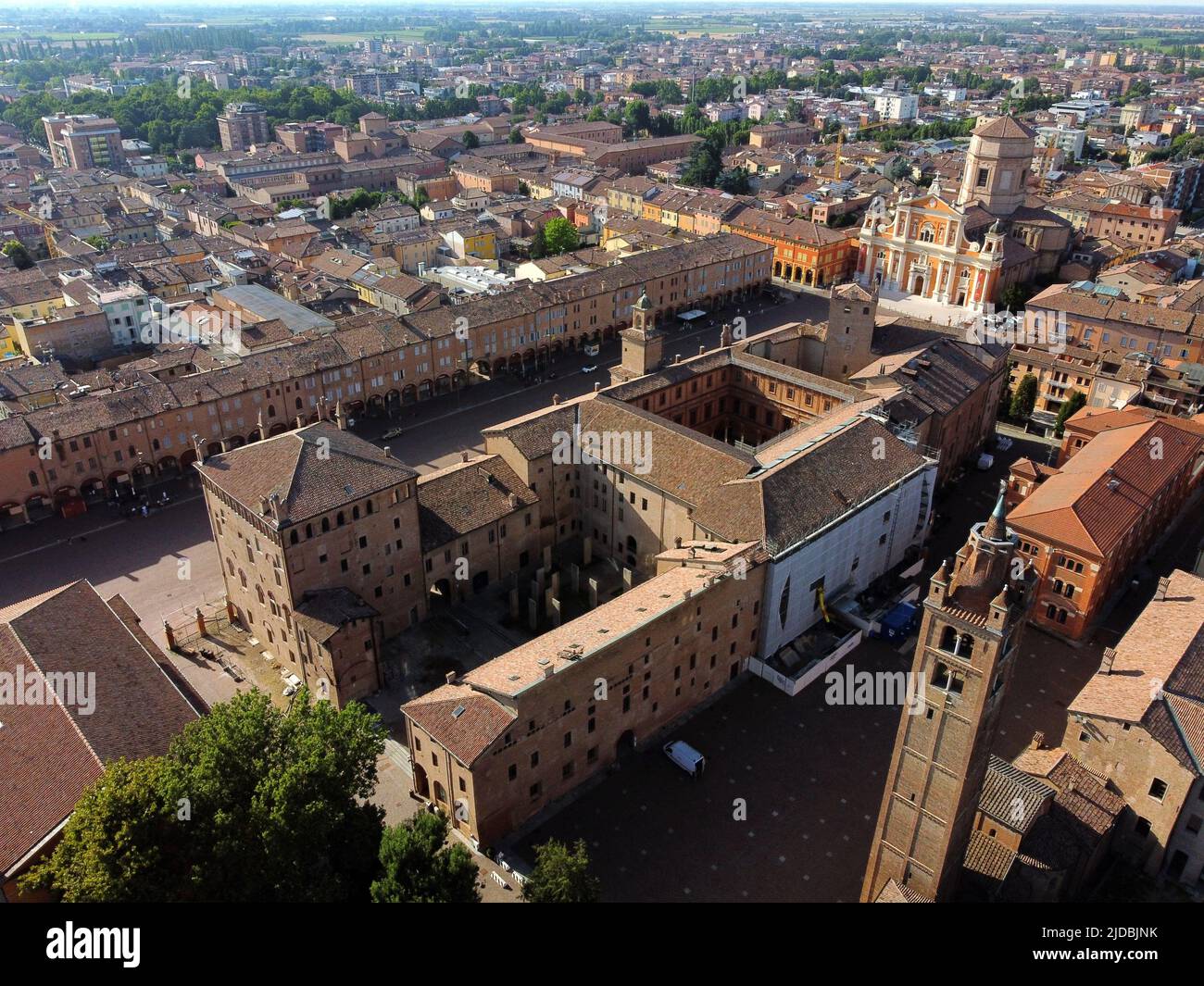 aerial view of Carpi, Modena, Emilia Romagna, Italy Stock Photo - Alamy