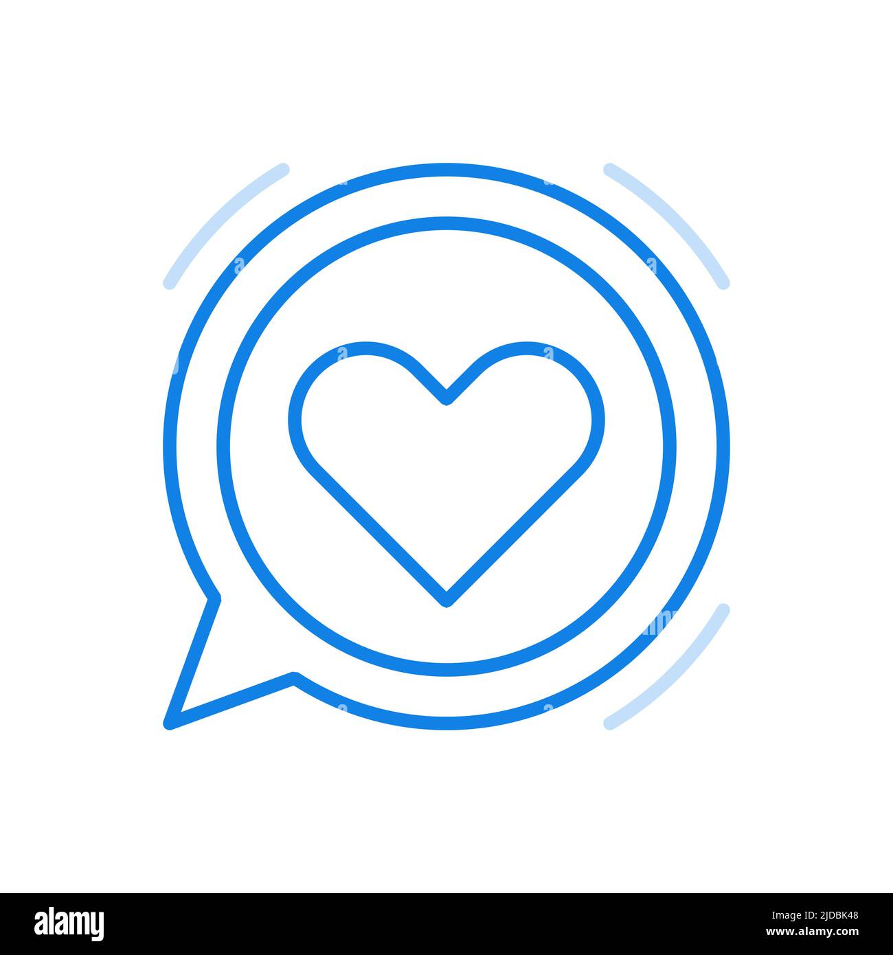 Declaration of love vector line icon. Romantic relationship people with ...