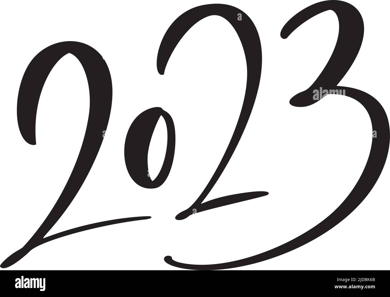 Happy New Year 2023 vector text design. Cover of business diary for ...