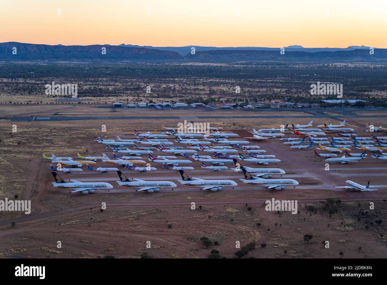 Aerial view of the Alice Springs airport Stock Photo - Alamy