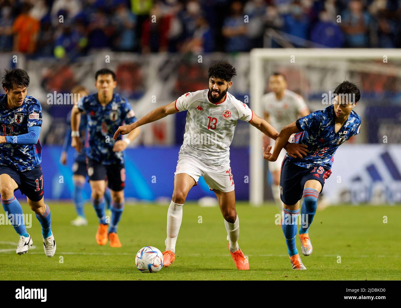 Osaka, Japan. 14th June, 2022. Ferjani Sassi (TUN), Kaoru Mitoma (JPN ...