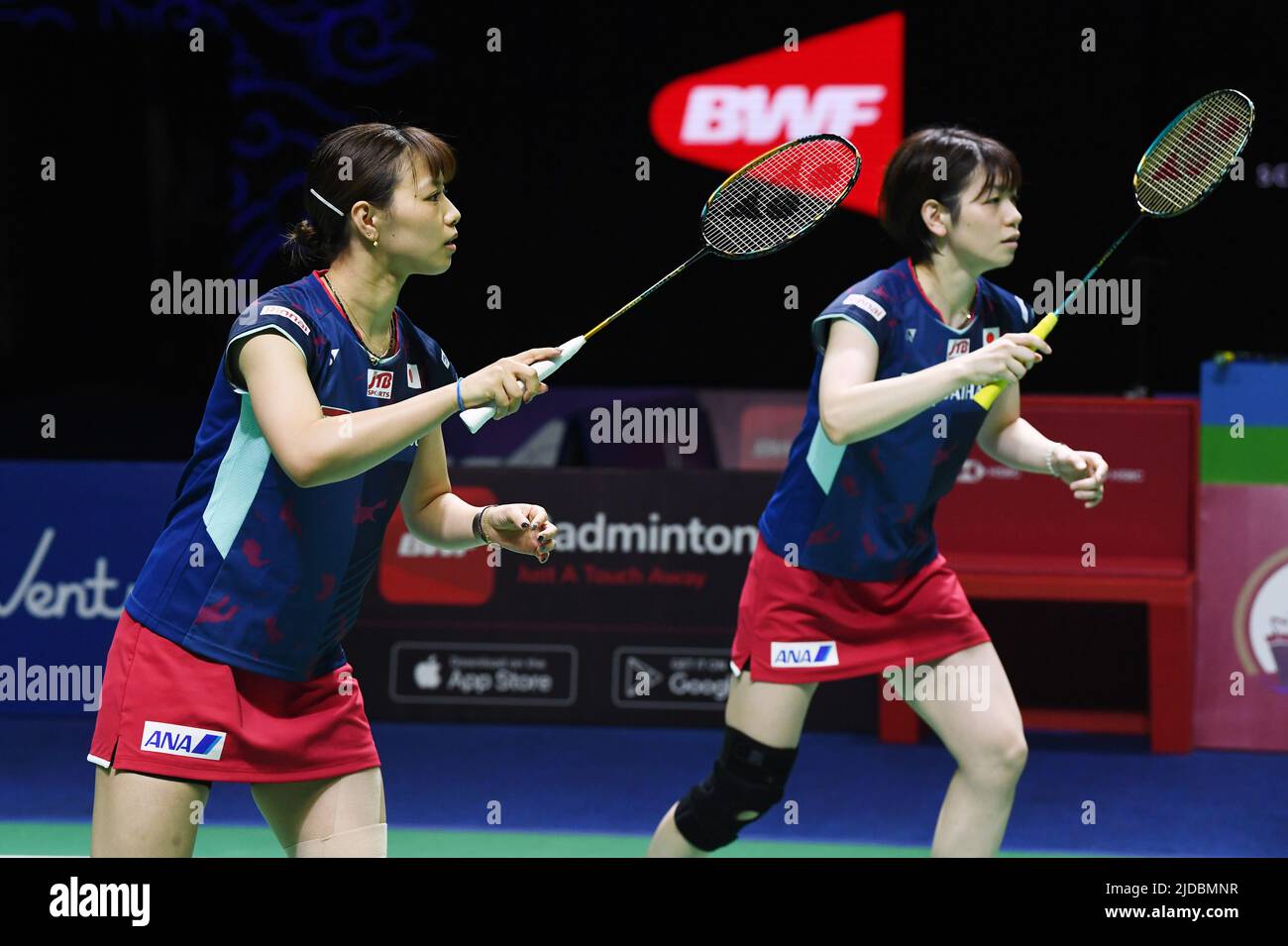 Jakarta, Indonesia. 19th June, 2022. Sayaka Hirota (JPN), Yuki Fukushima (JPN) Badminton ...