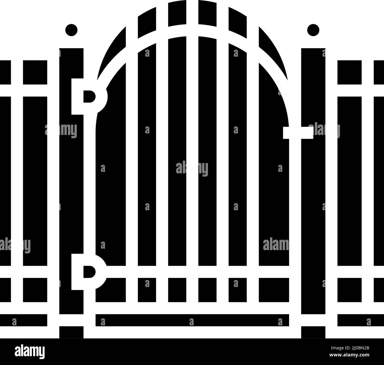 gate fence glyph icon vector illustration Stock Vector Image & Art - Alamy