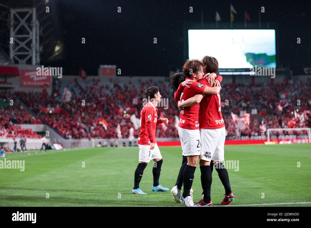 Saitama, Japan. 18th June, 2022. (L-R) Yuta Miyamoto, Atsuki Ito (Reds ...