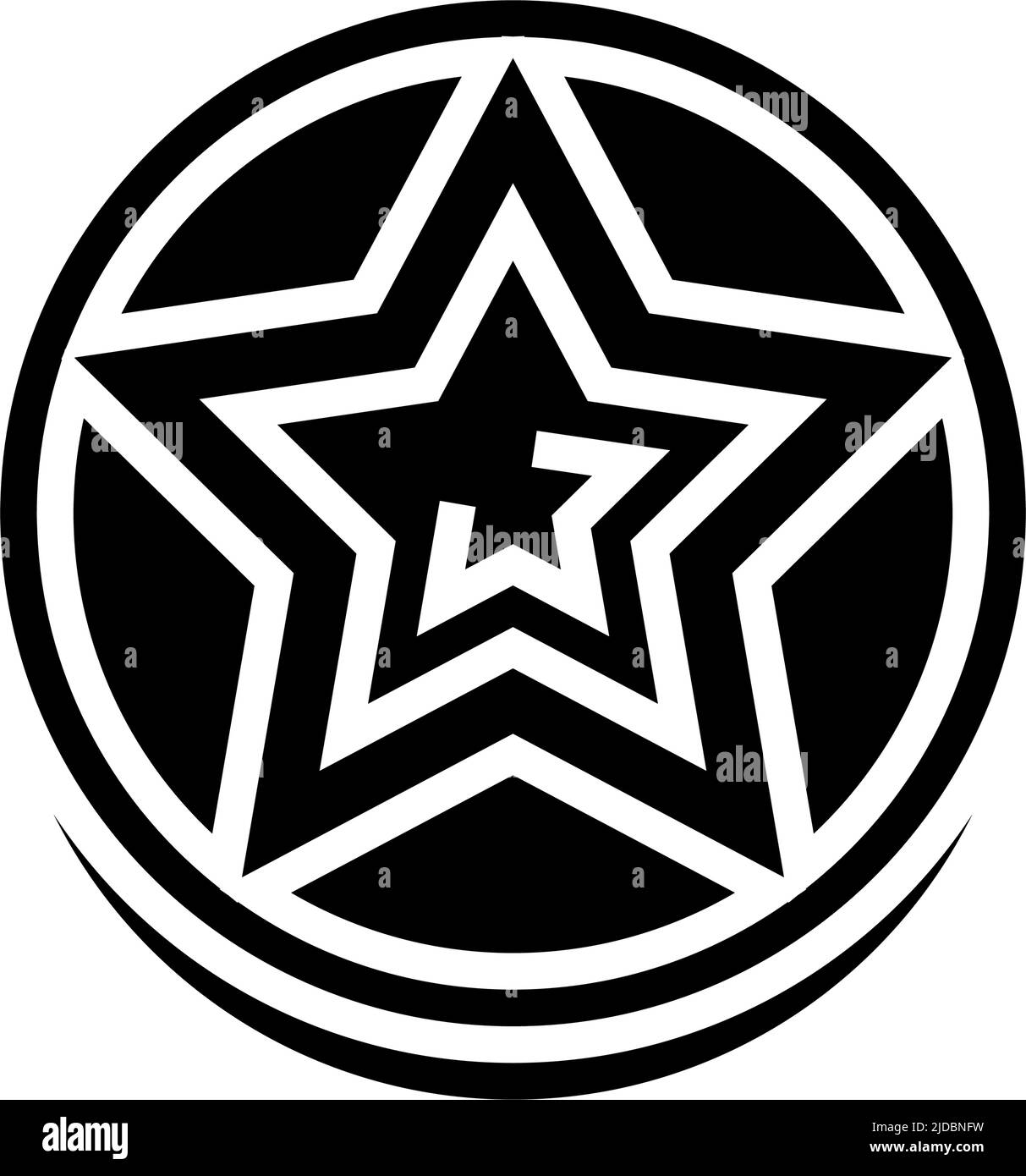 star video game reward glyph icon vector illustration Stock Vector ...