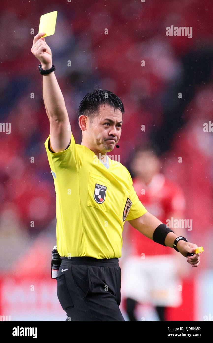 Saitama, Japan. 18th June, 2022. Koichiro Fukushima (Referee) Football ...