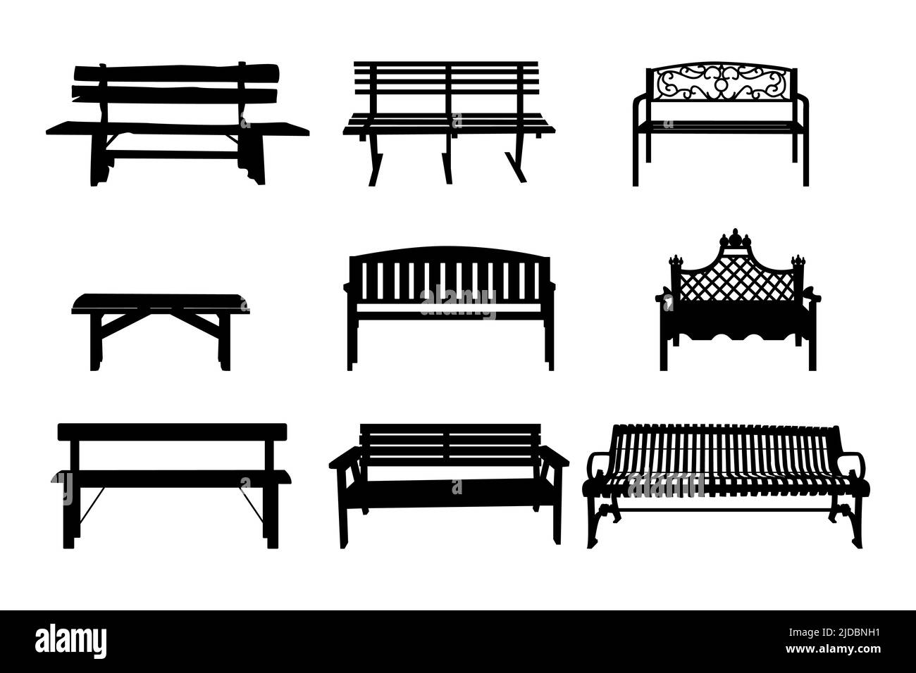 Vintage garden seating Stock Vector Images - Alamy