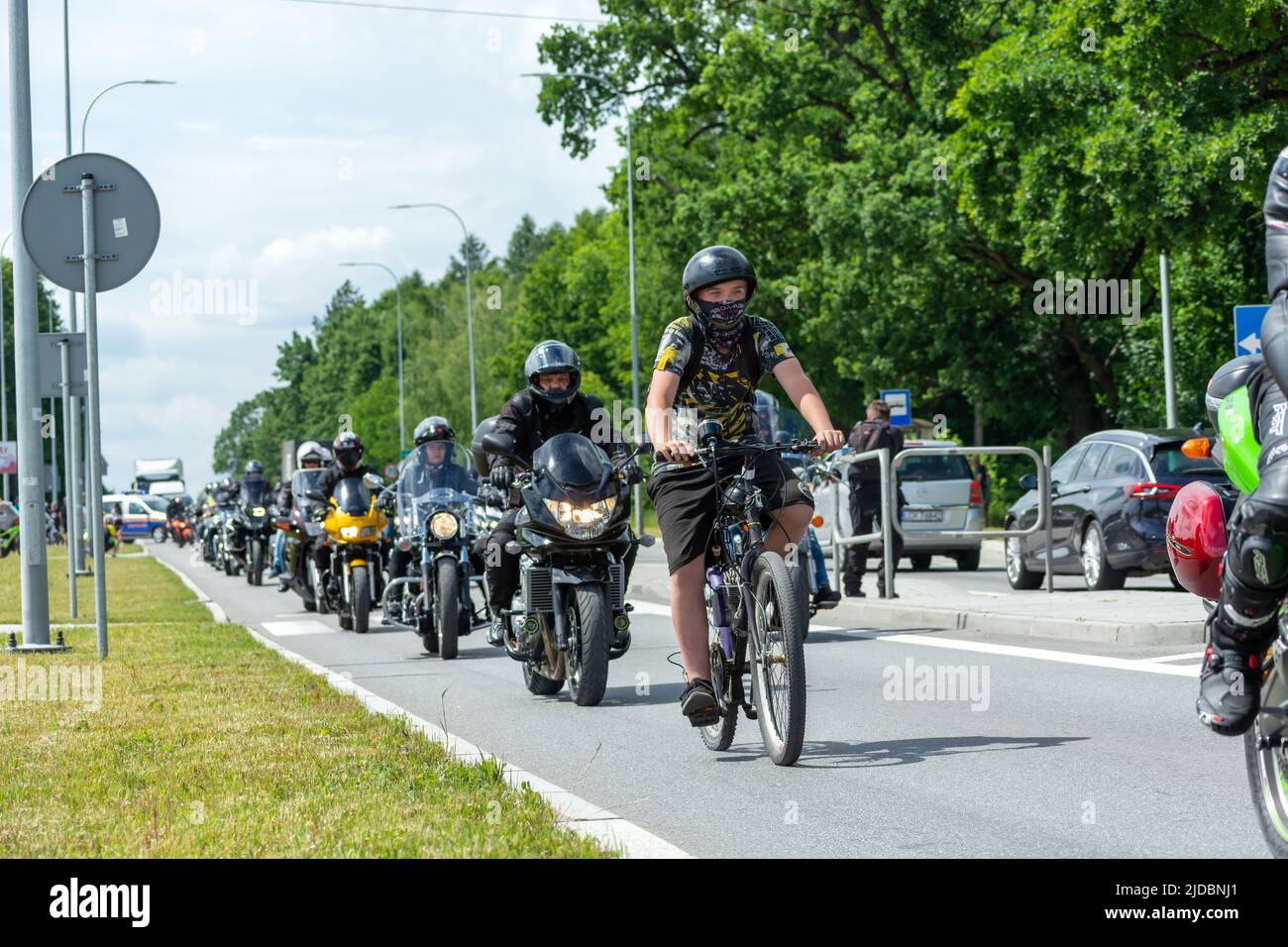 Chelm, Lubelskie, Poland - June 18, 2022: Motorcycle rally in Chelm for ...