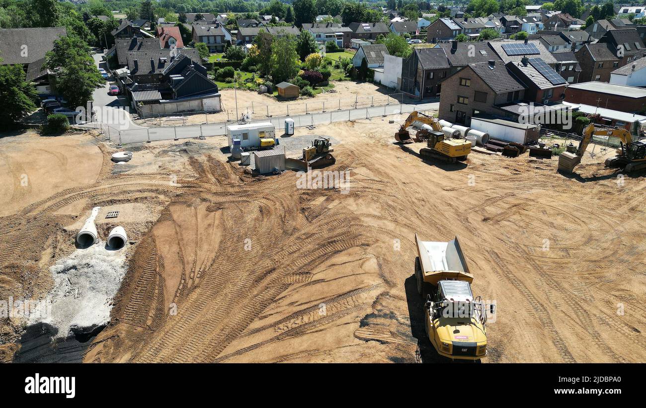 Erftstadt, Germany. 16th June, 2022. Almost a year after the flood ...