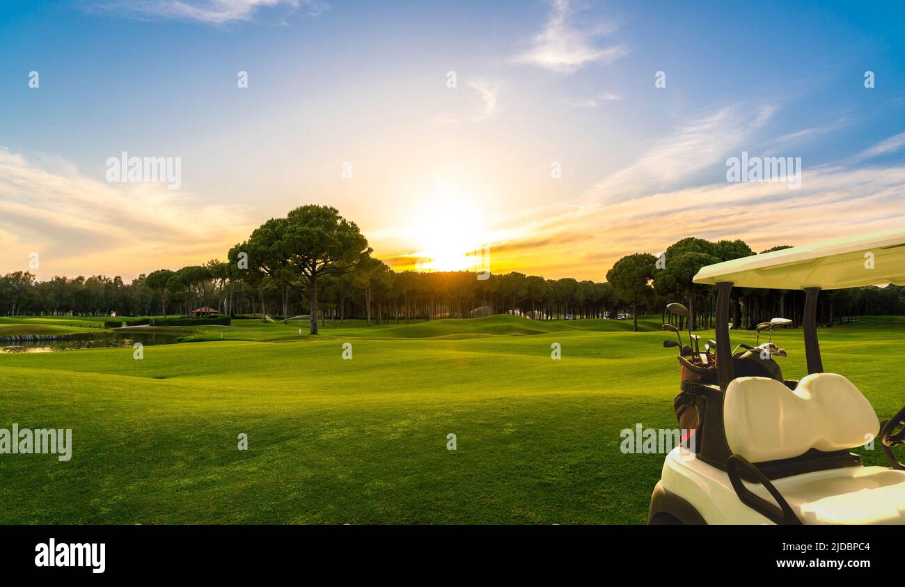 Beautiful Golf Courses Sunset