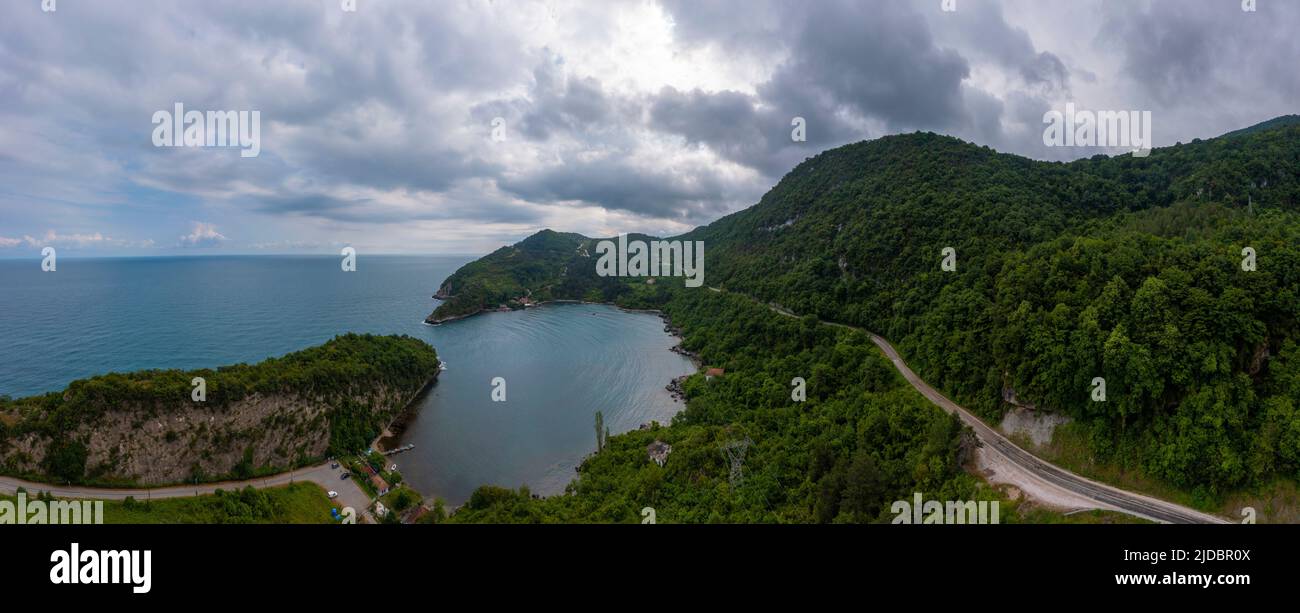 Beautiful landscape of Gideros Bay - Cide, Kastamonu, Turkey Stock ...