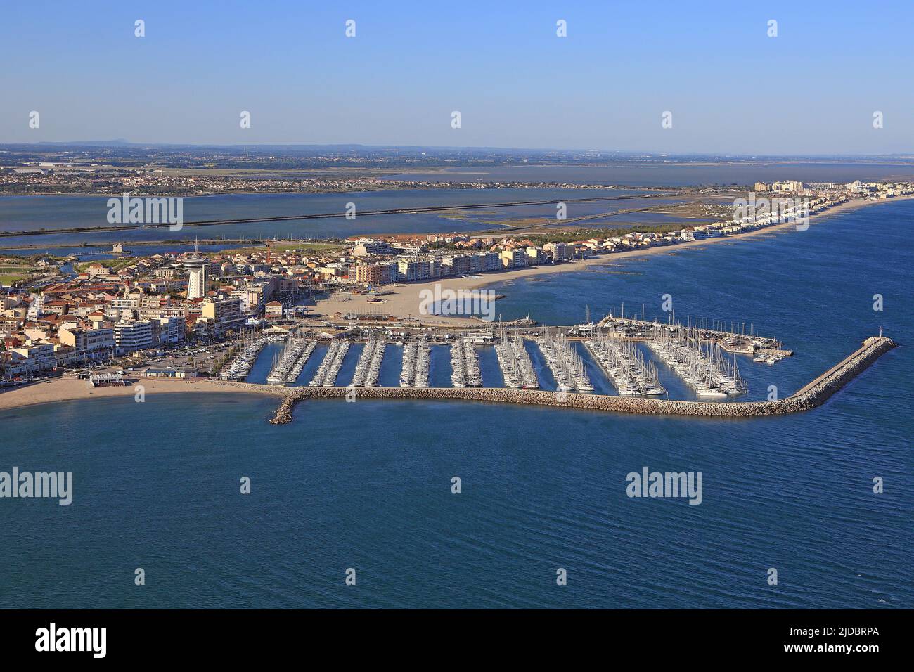 France, Hérault, Palavas les Flots, seaside resort, the Mediterranean ...