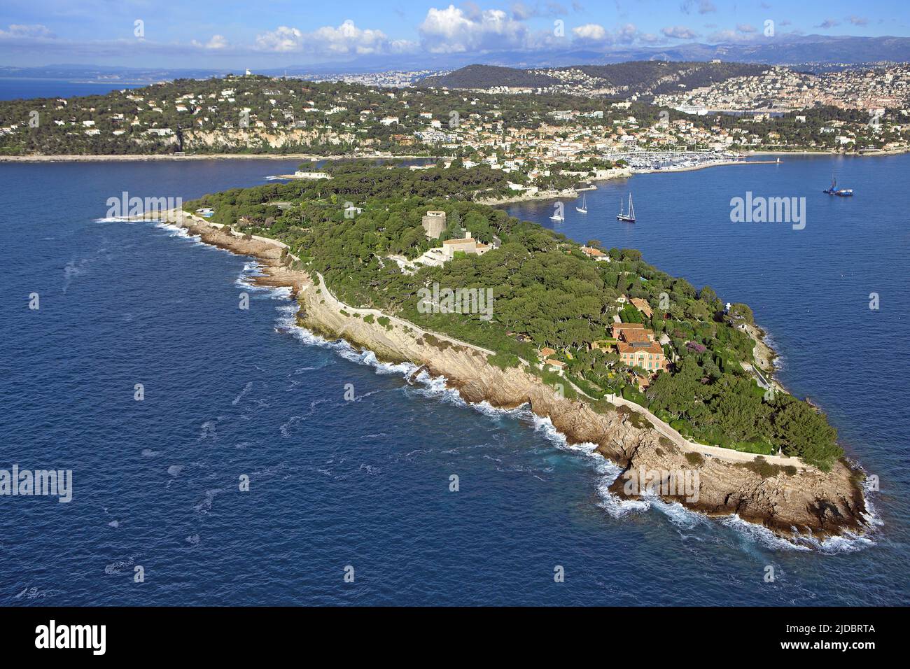 France, Provence-Alpes-Côte d'Azur, Saint-Jean-Cap-Ferrat located on ...