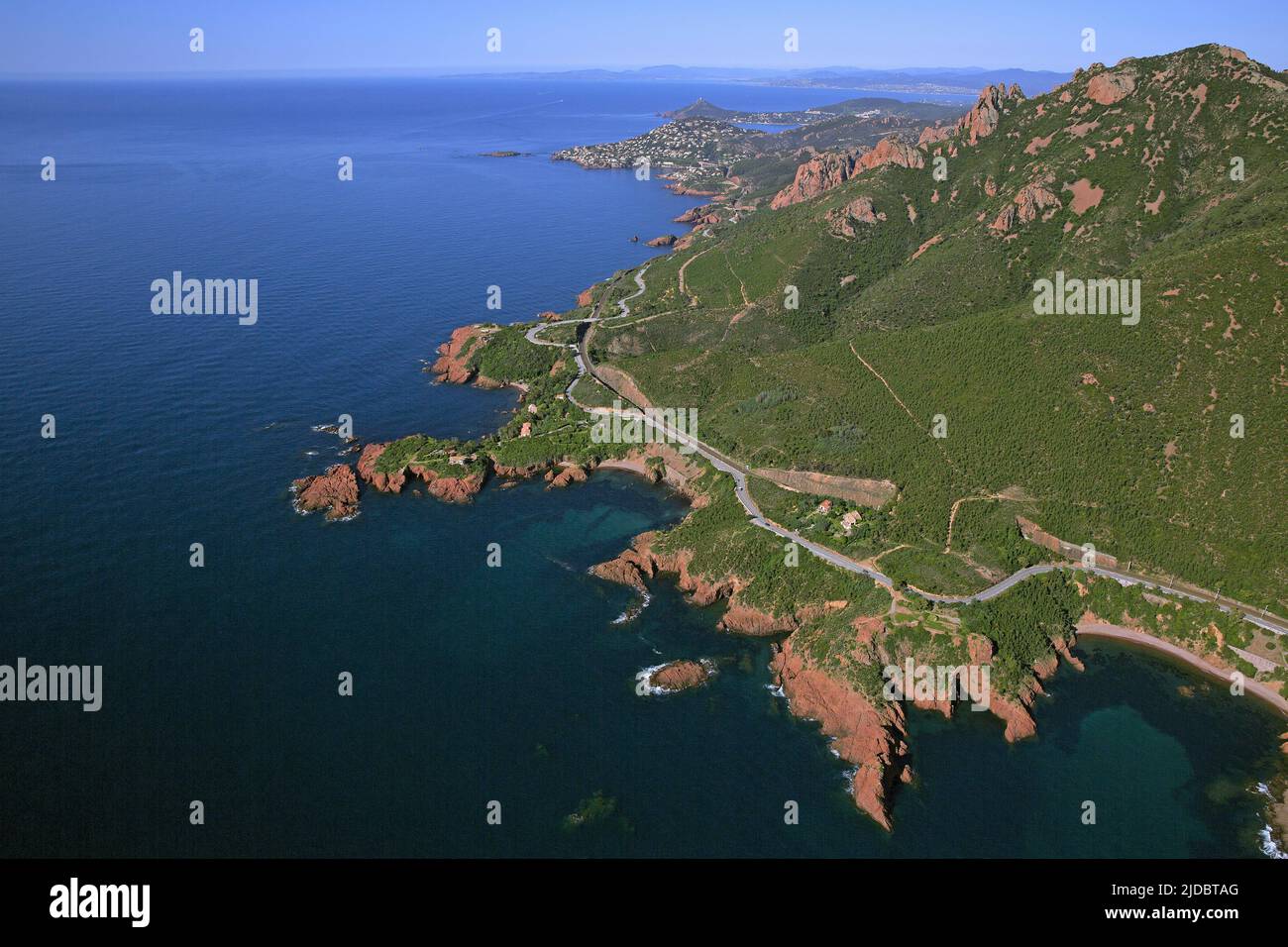 France, Var, Esterel mountain range located on the edge of the ...