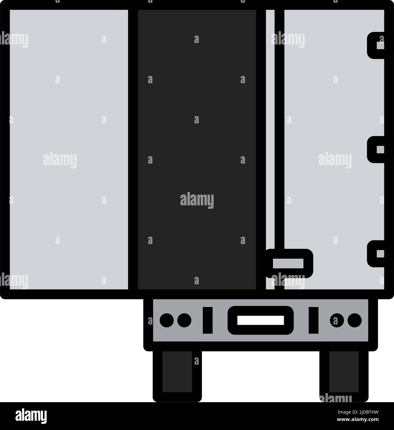Semi truck rear view Cut Out Stock Images & Pictures - Alamy