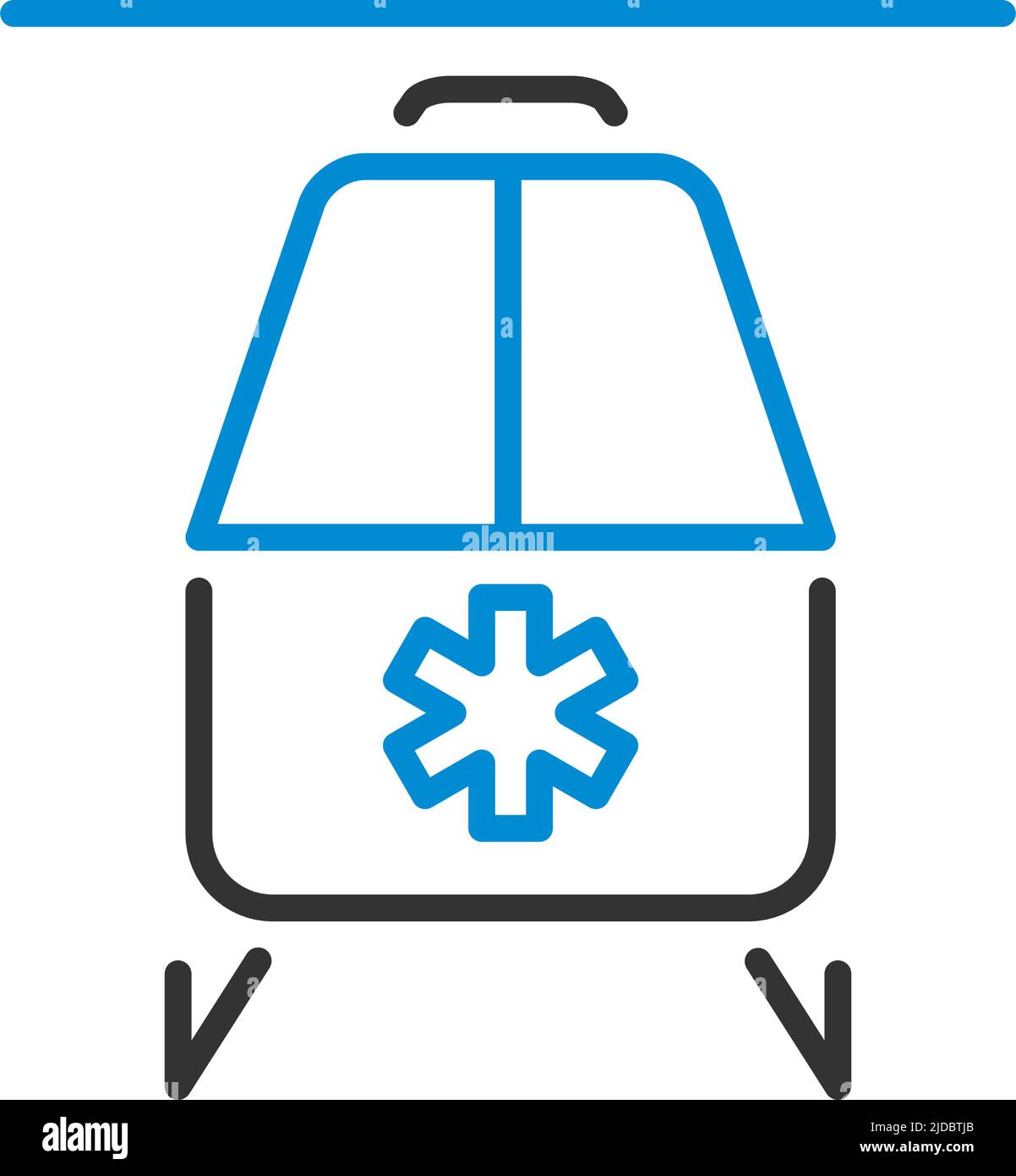 Medevac Icon. Editable Bold Outline With Color Fill Design. Vector ...