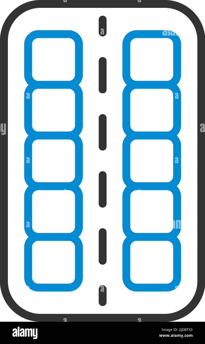 Tablets Pack Icon. Editable Bold Outline With Color Fill Design. Vector Illustration Stock ...