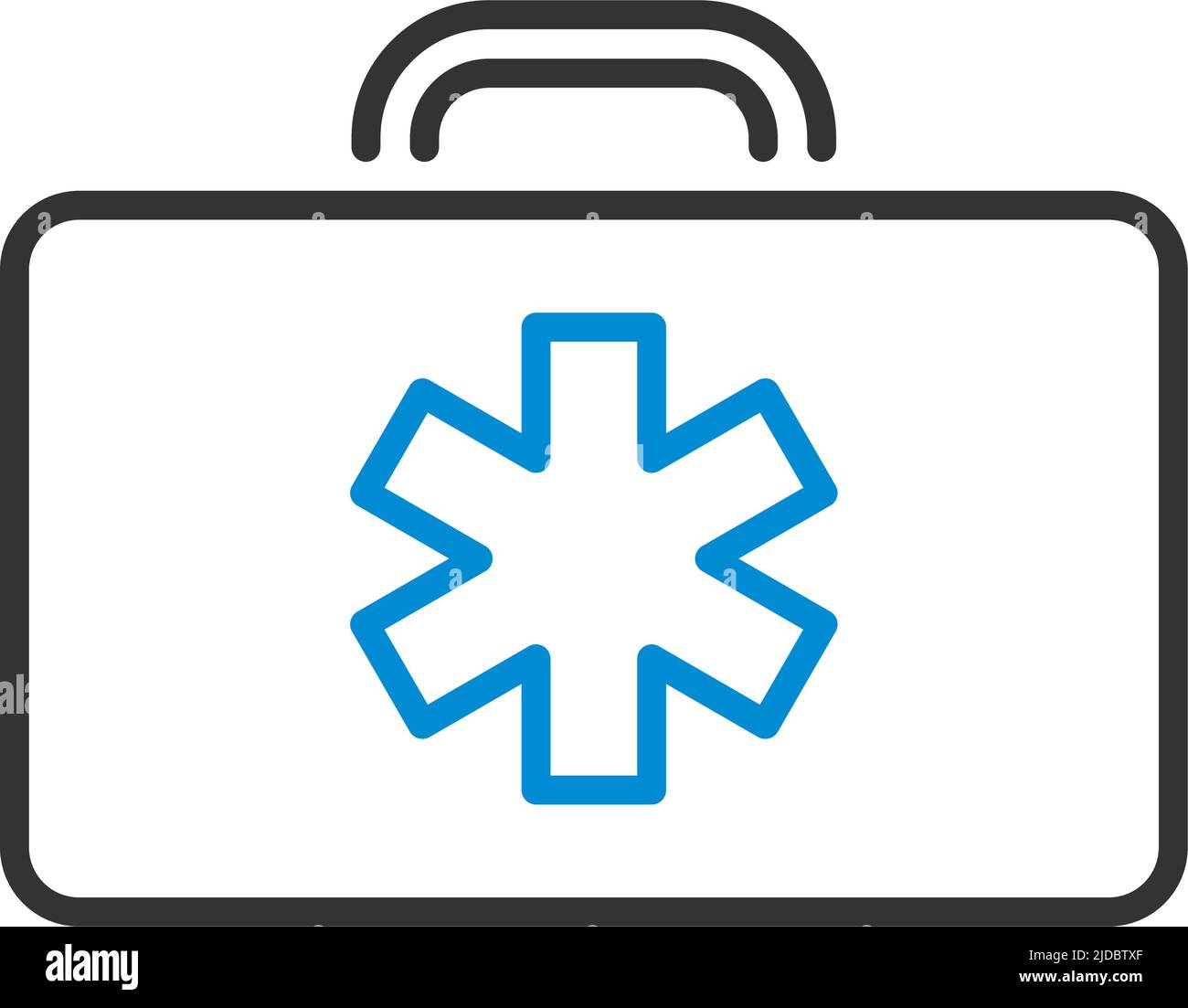 Medica Case Icon. Editable Bold Outline With Color Fill Design. Vector ...