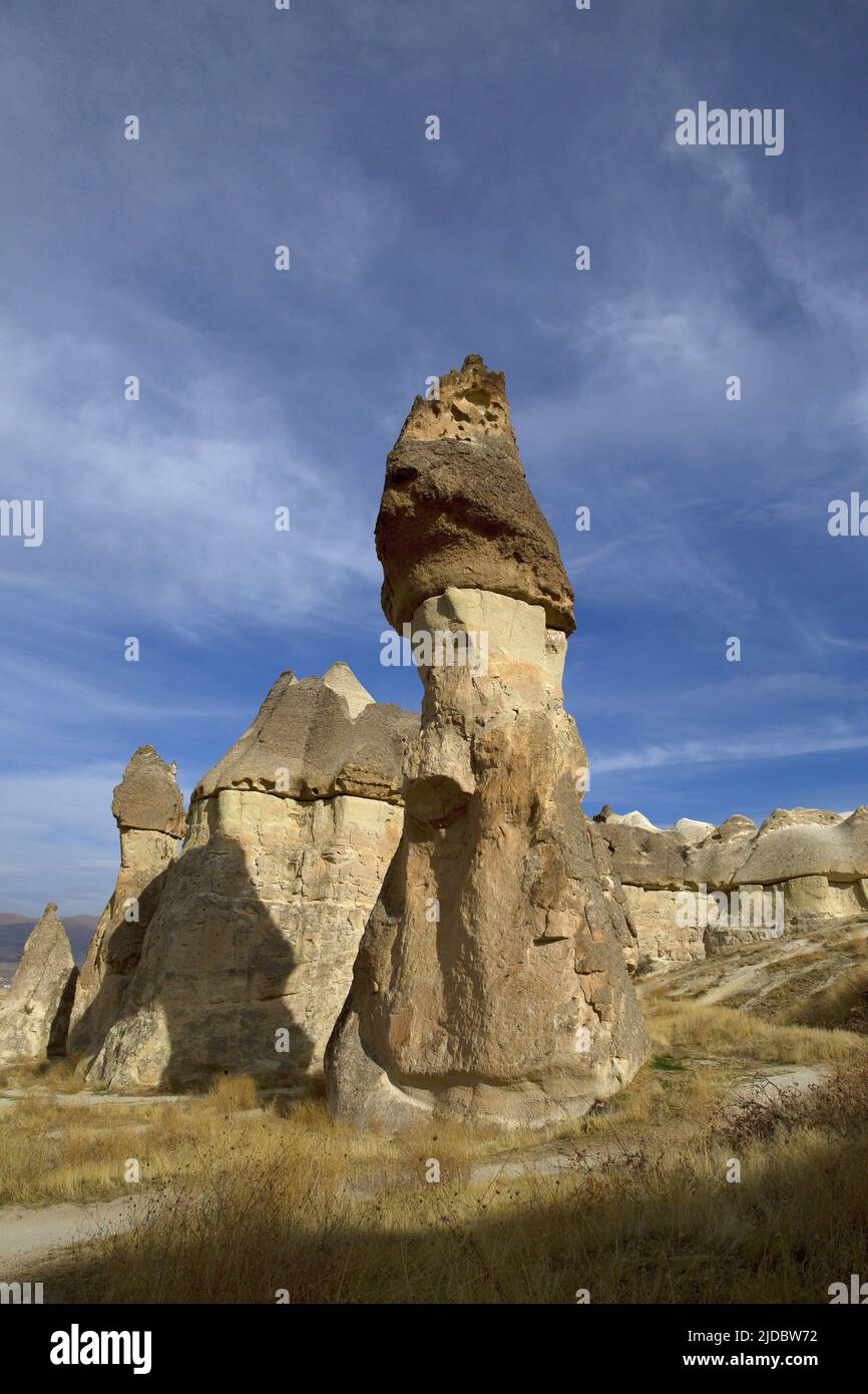 Turkey, Cappadocia, Pasabag, natural landscape Heritage of the UNESCO ...