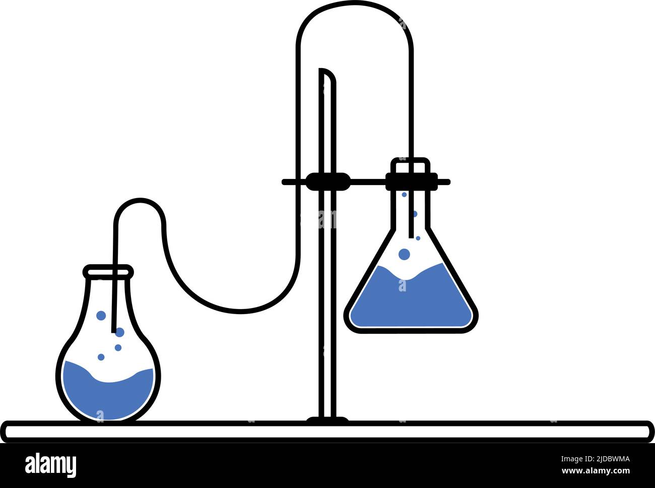 Lab flasks science Cut Out Stock Images & Pictures - Alamy