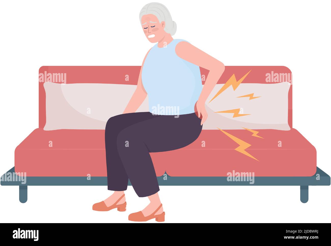 Lower back pain animation hi-res stock photography and images - Alamy