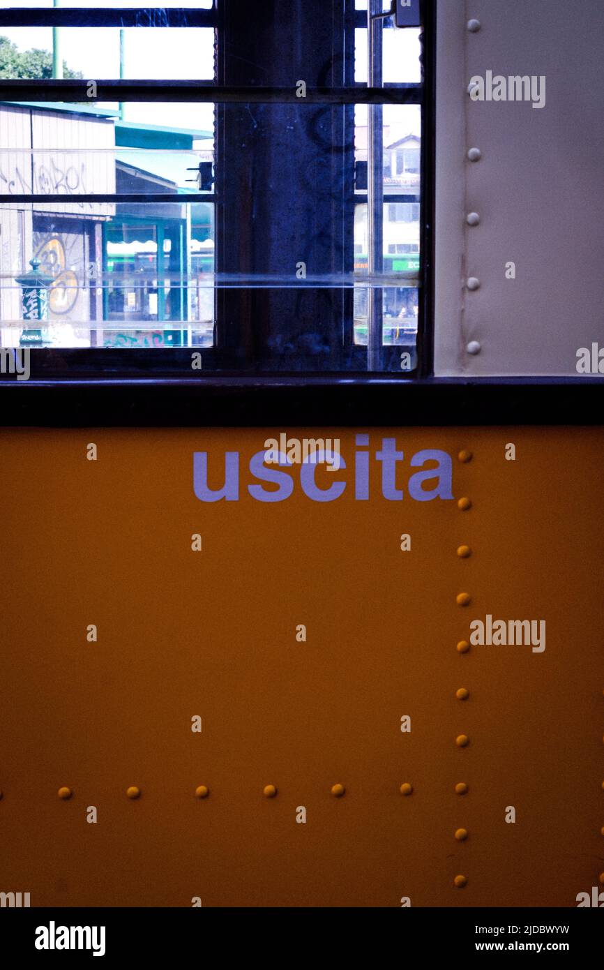 traffic sign board in milano, italy Stock Photo - Alamy