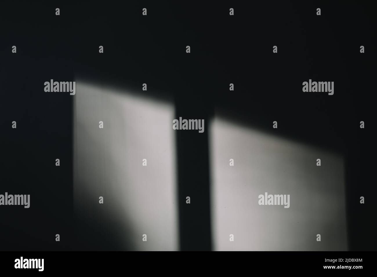 Abstract background with window shadow and sunlight on gray concrete ...