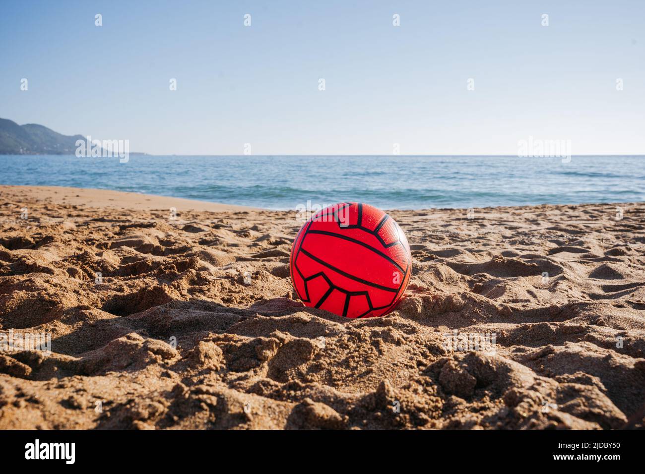 Ball and goal on the beach hi-res stock photography and images - Alamy