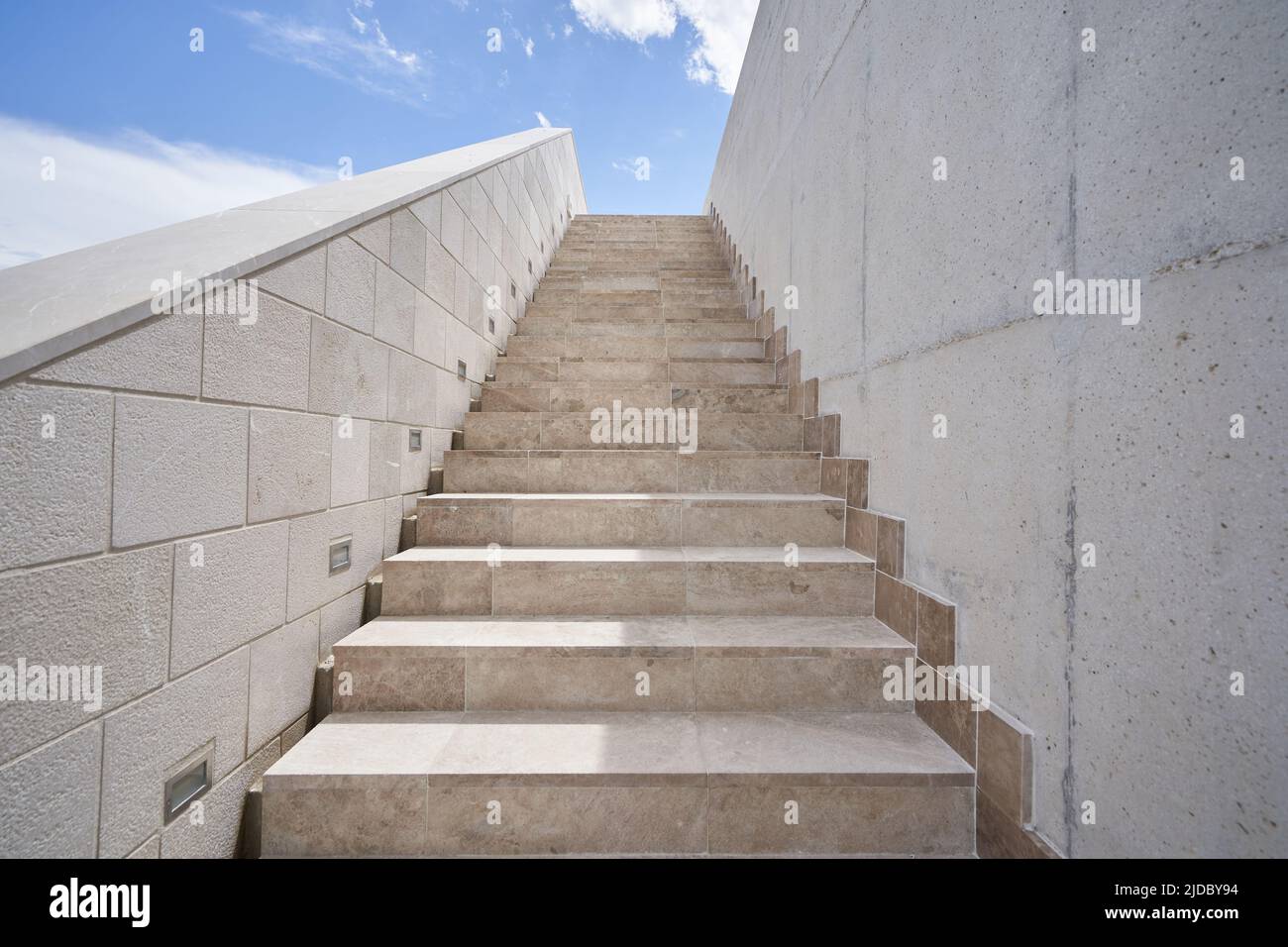 Stone stairs leading up to the sky Stock Photo - Alamy
