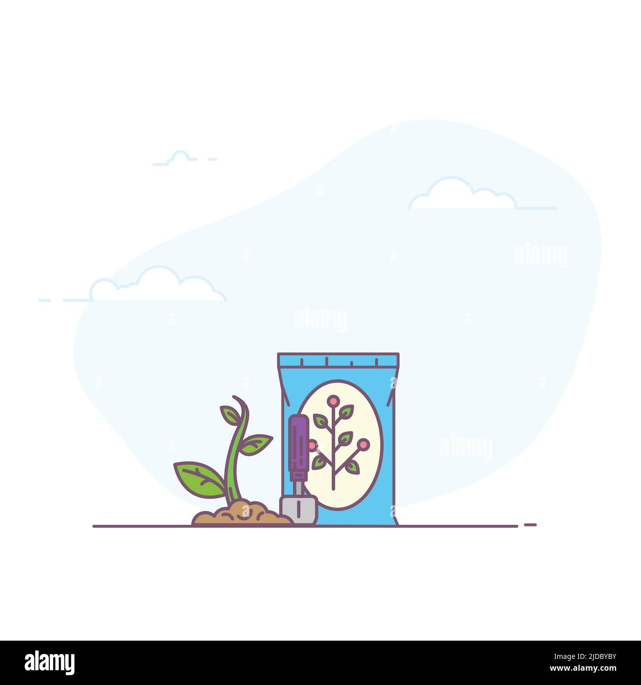 Vegetable seeds isolated Stock Vector Images - Alamy