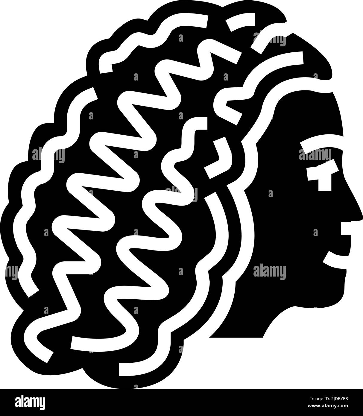 Short curls Black and White Stock Photos & Images - Alamy