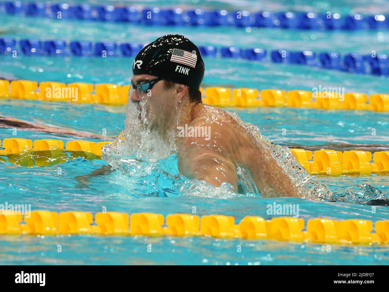 Nic Fink of USA Final 100 M Breaststroke Men during the 19th FINA World ...